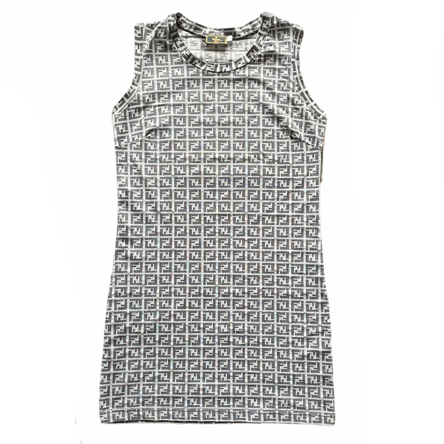 Fendi Monogram Mini Dress in Grey – Nitryl