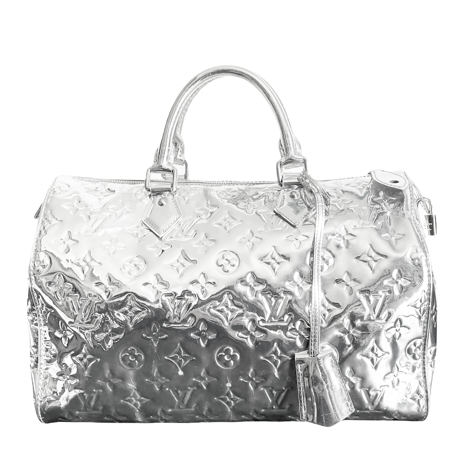 Louis Vuitton Monogram Mirror Speedy in Silver – Nitryl
