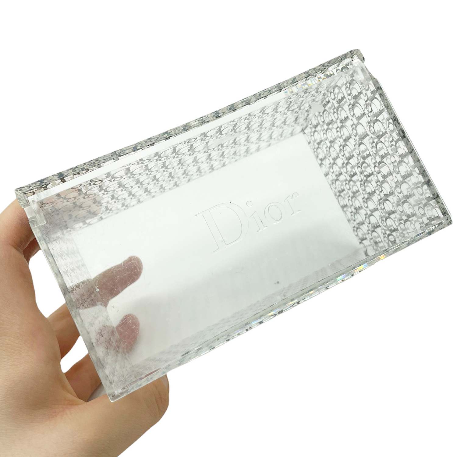 Dior Monogram Perspex Box in Grey and Black – Nitryl