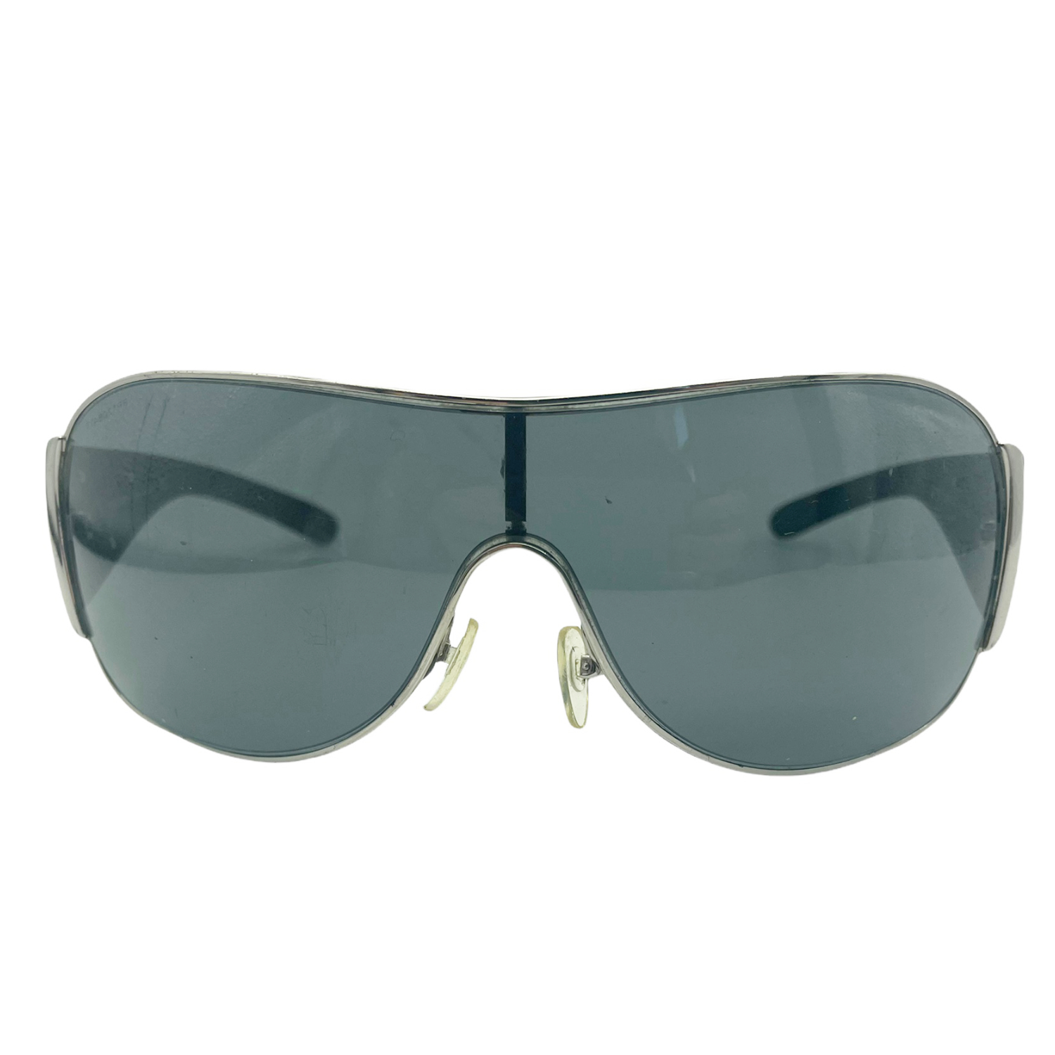 Prada Rimless Shield Sunglasses in Black – Nitryl