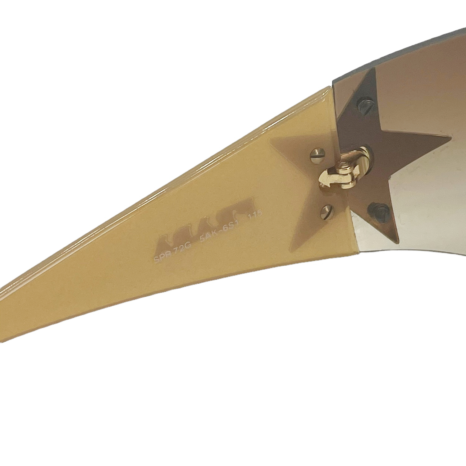 Prada Star Shield Sunglasses in Gold / Brown – Nitryl