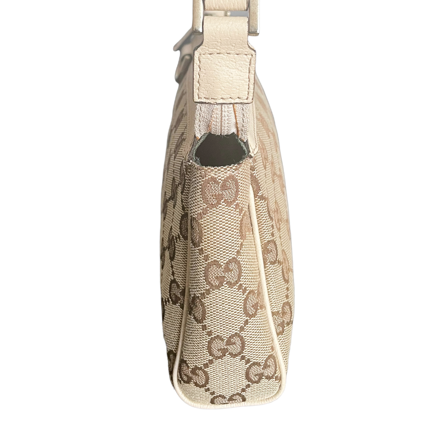 Gucci Monogram Mini Pochette Shoulder Bag in Beige / Cream – Nitryl