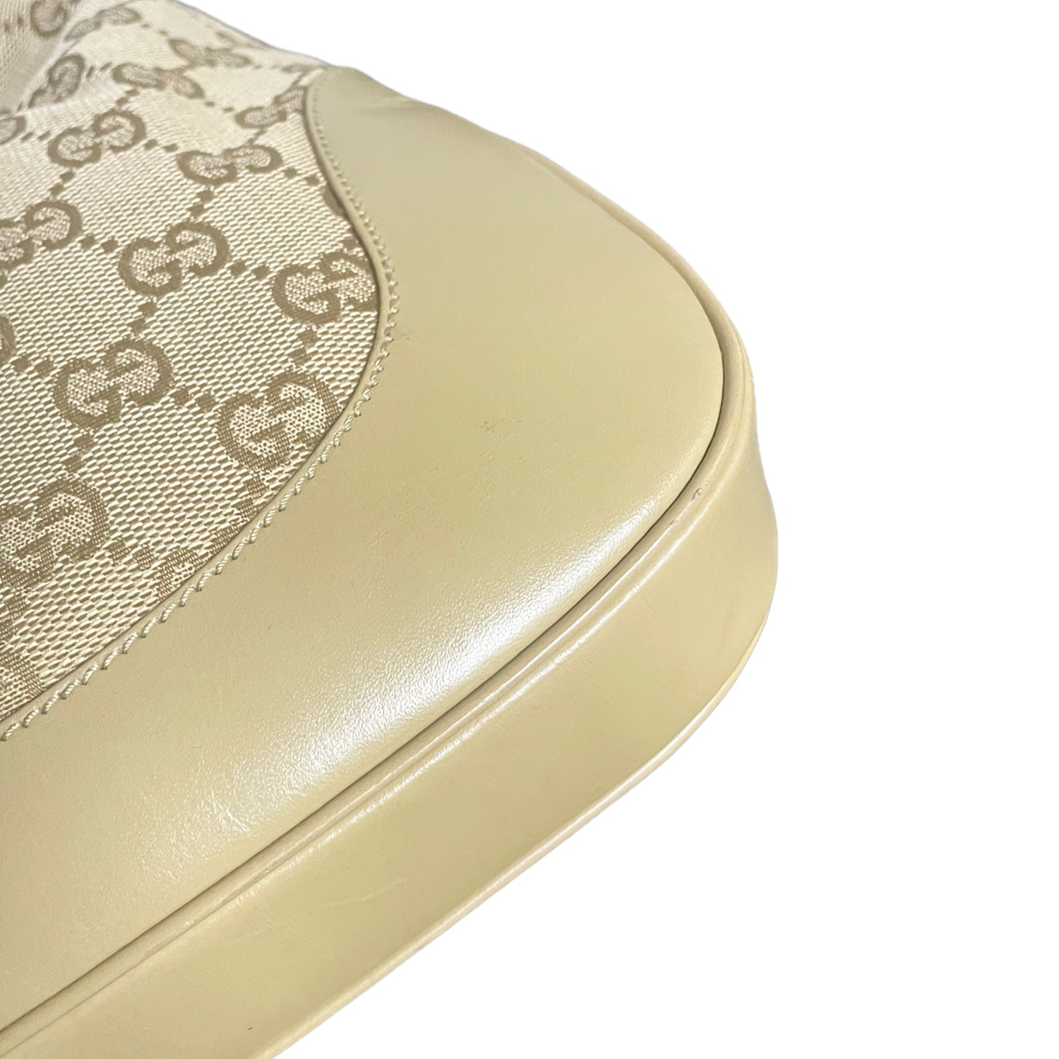 Gucci Monogram Jackie Shoulder Bag in Beige / Olive – Nitryl