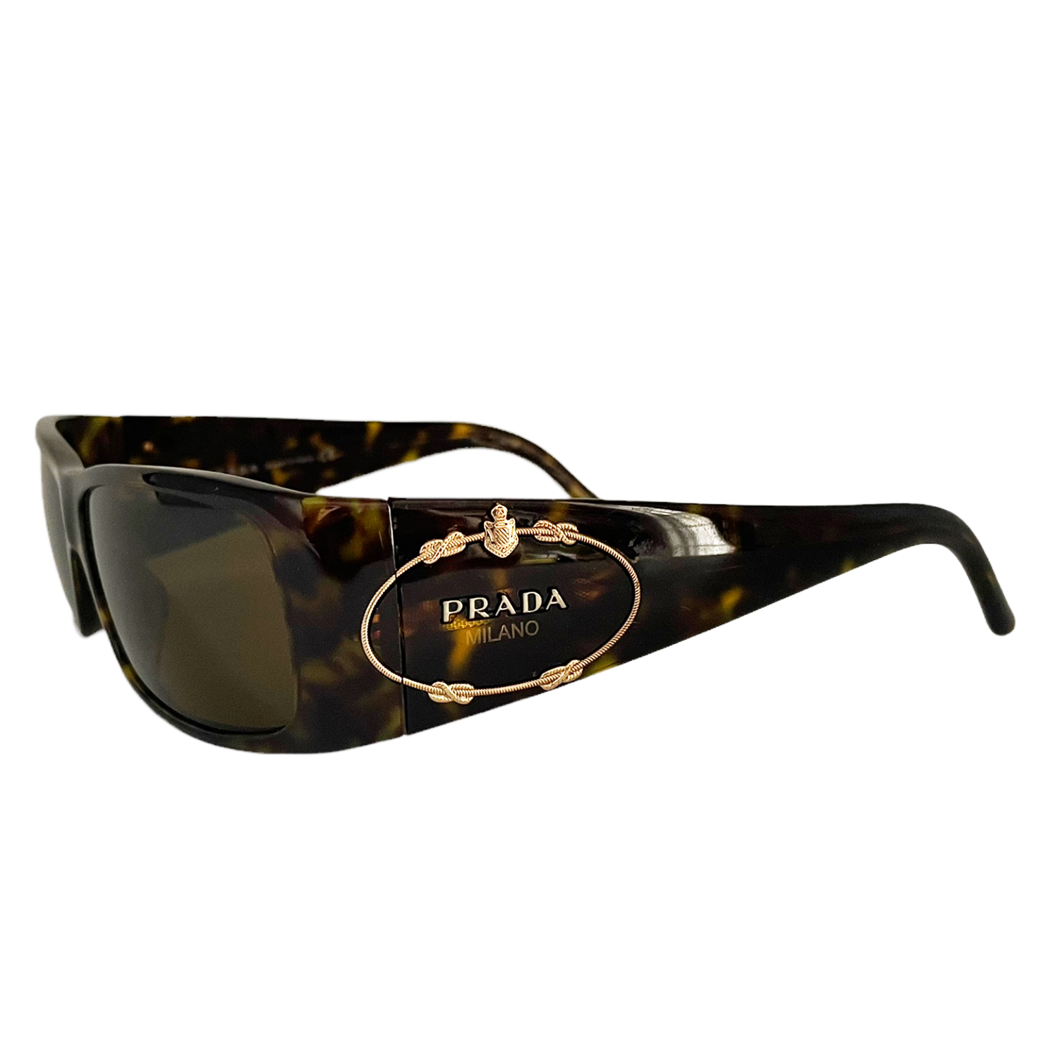 Prada Logo Sunglasses in Tortoiseshell Brown / Gold – Nitryl