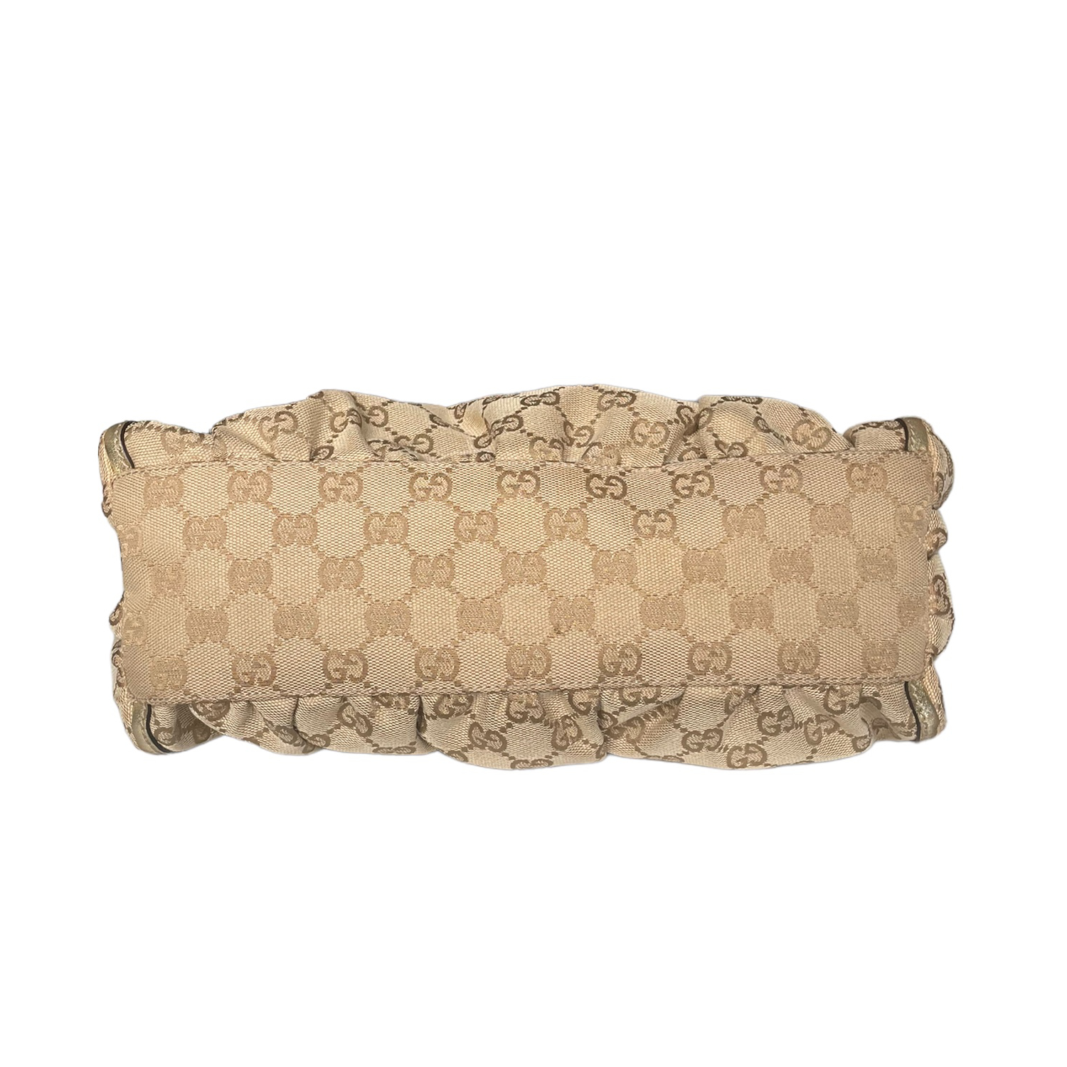 Gucci Monogram Shoulder Bag in Beige / Gold – Nitryl