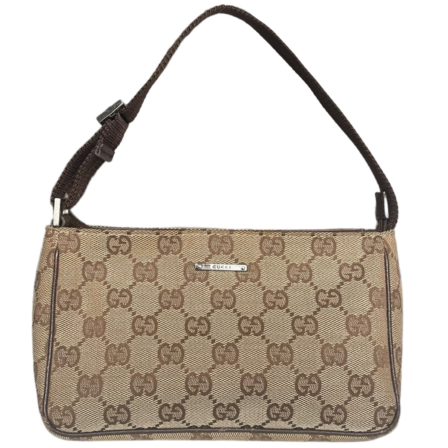 Gucci Monogram Mini Shoulder Bag in Beige / Brown – Nitryl