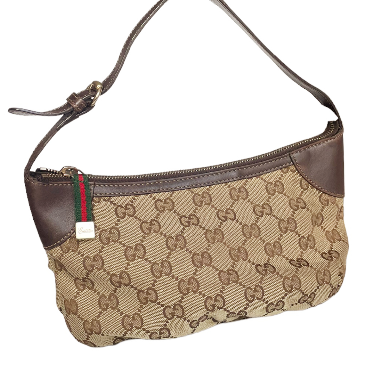 Gucci Monogram Mini Shoulder Bag in Beige / Brown – Nitryl