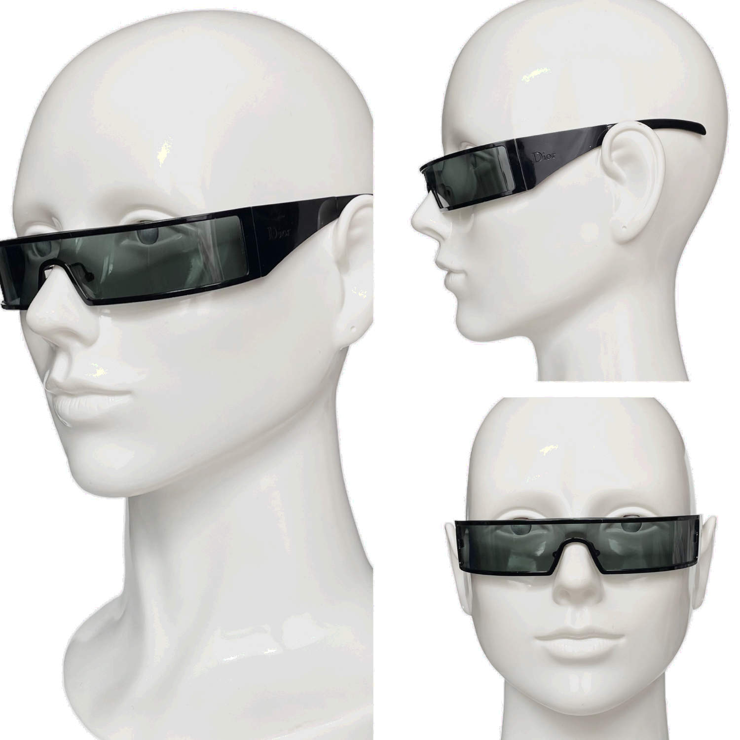 Dior Punk Wraparound Sunglasses in Black – Nitryl