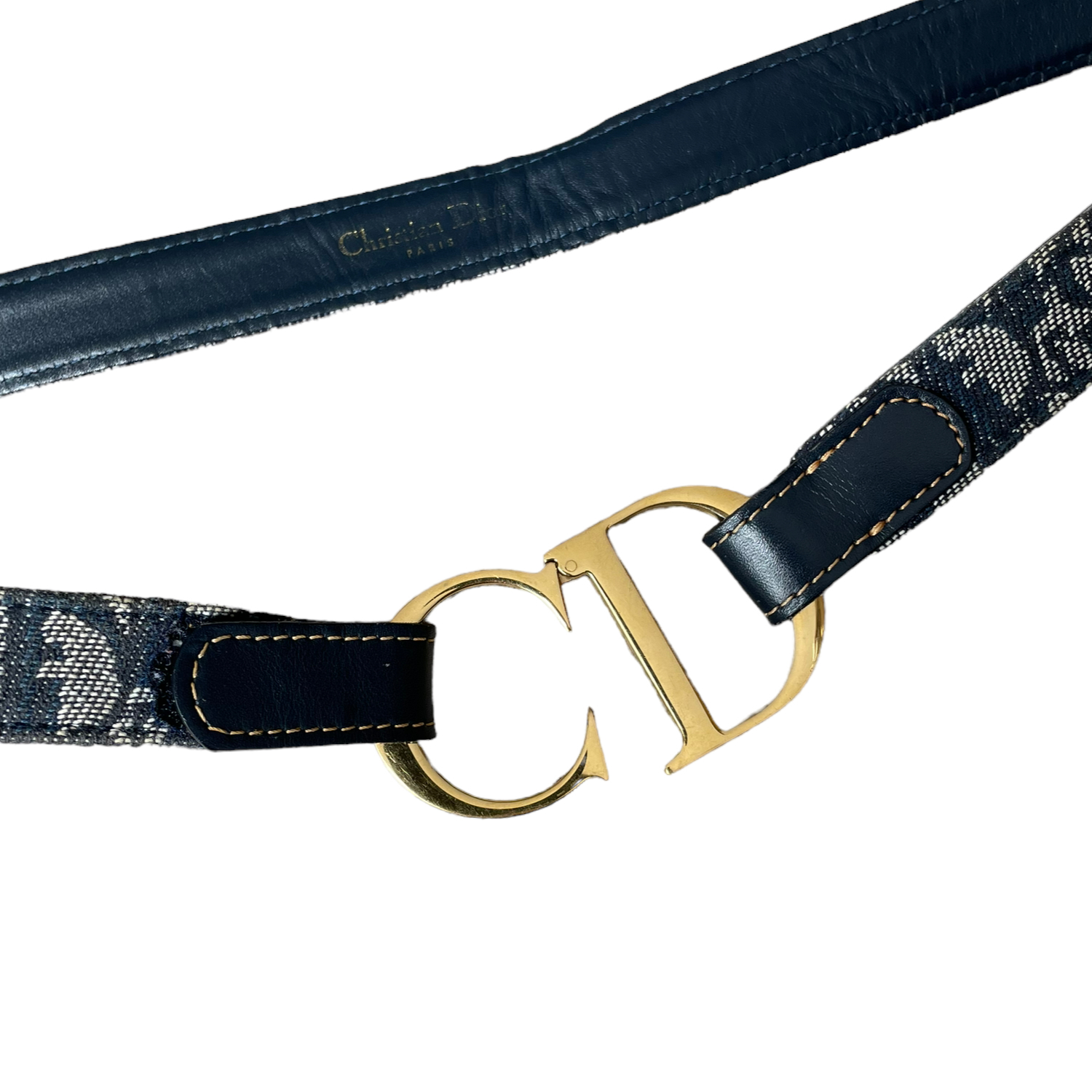 Dior Monogram CD Belt in Navy / Gold – Nitryl