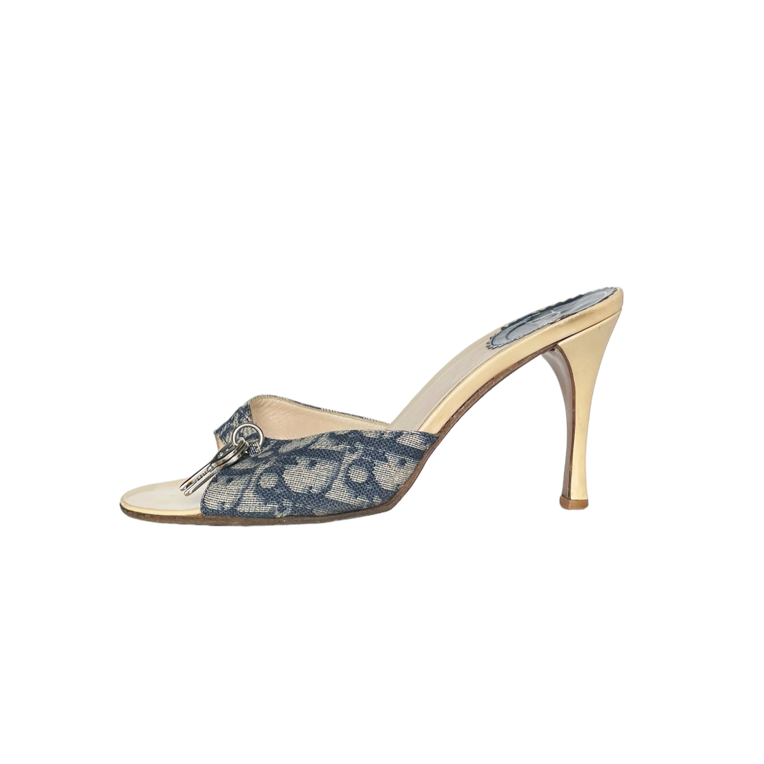 Dior Monogram Lock Heels in Blue UK 3 – Nitryl