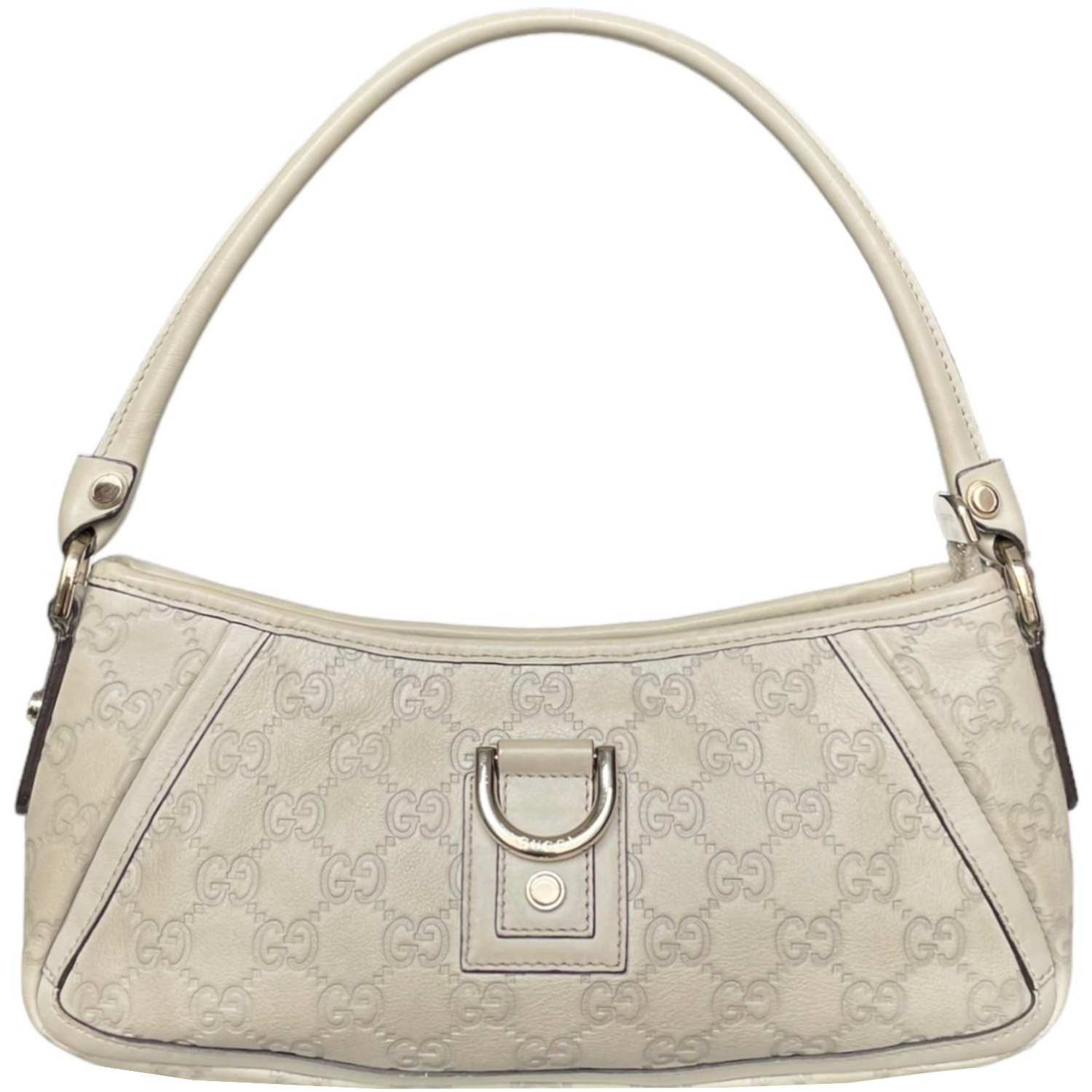Gucci Monogram Shoulder Bag in Beige / Gold – Nitryl