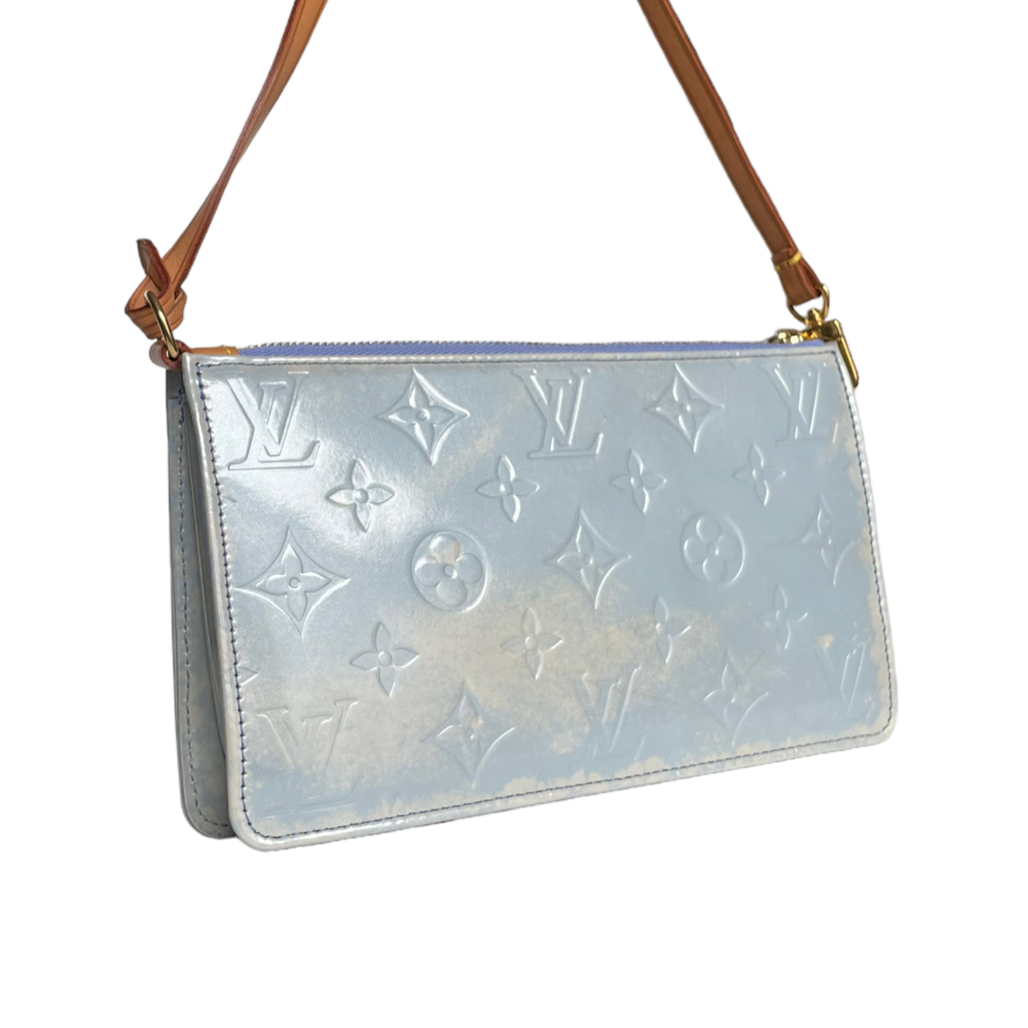 Louis Vuitton Monogram Vernis Shoulder Bag in Baby Blue – Nitryl