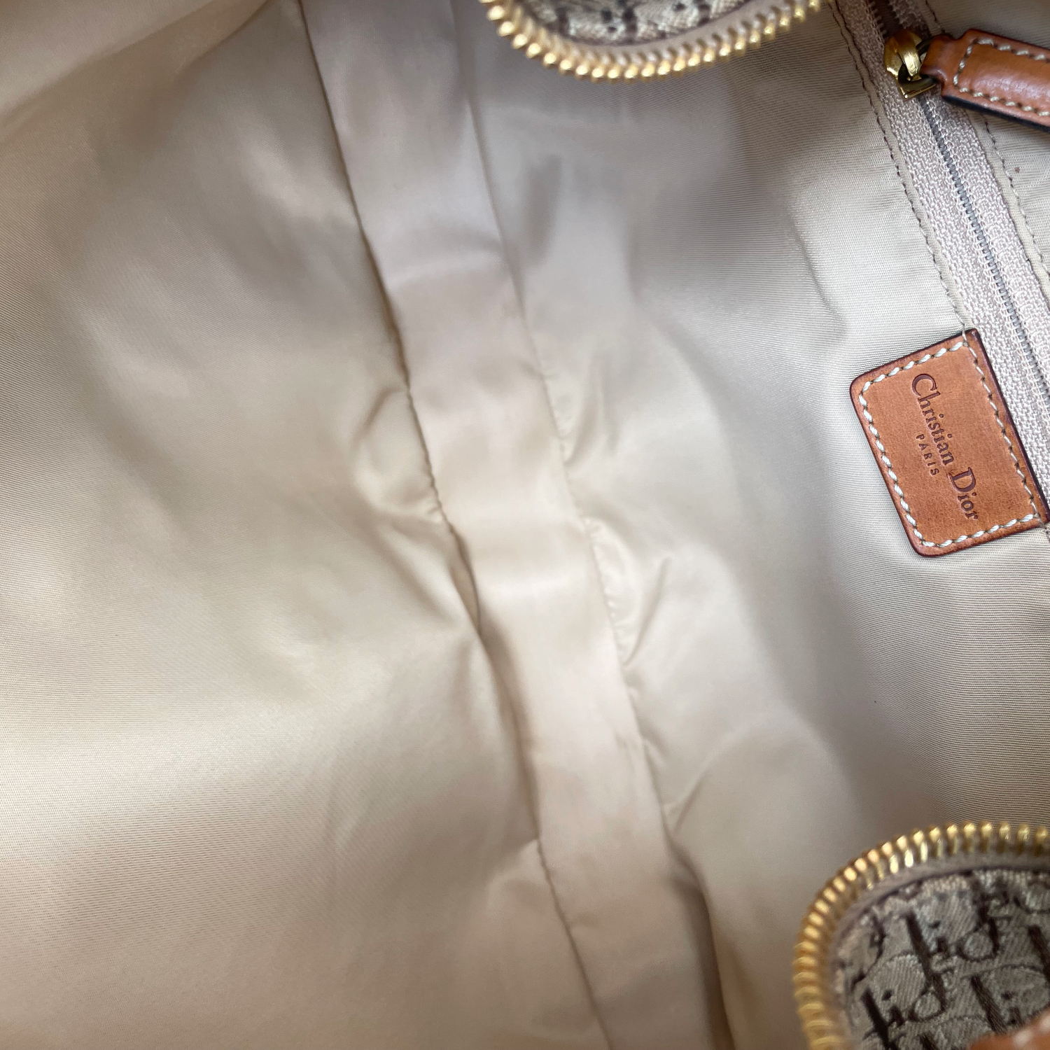 Dior Monogram XL Street Chic Half Moon Shoulder Bag in Beige – Nitryl