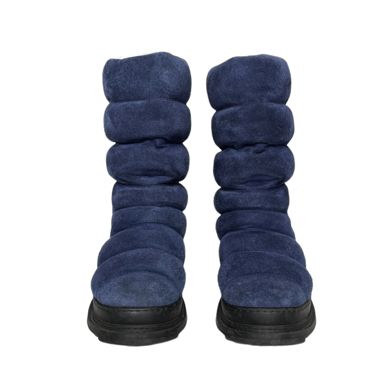Chanel Logo Padded Chunky Snow Boots in Blue UK 4 – Nitryl