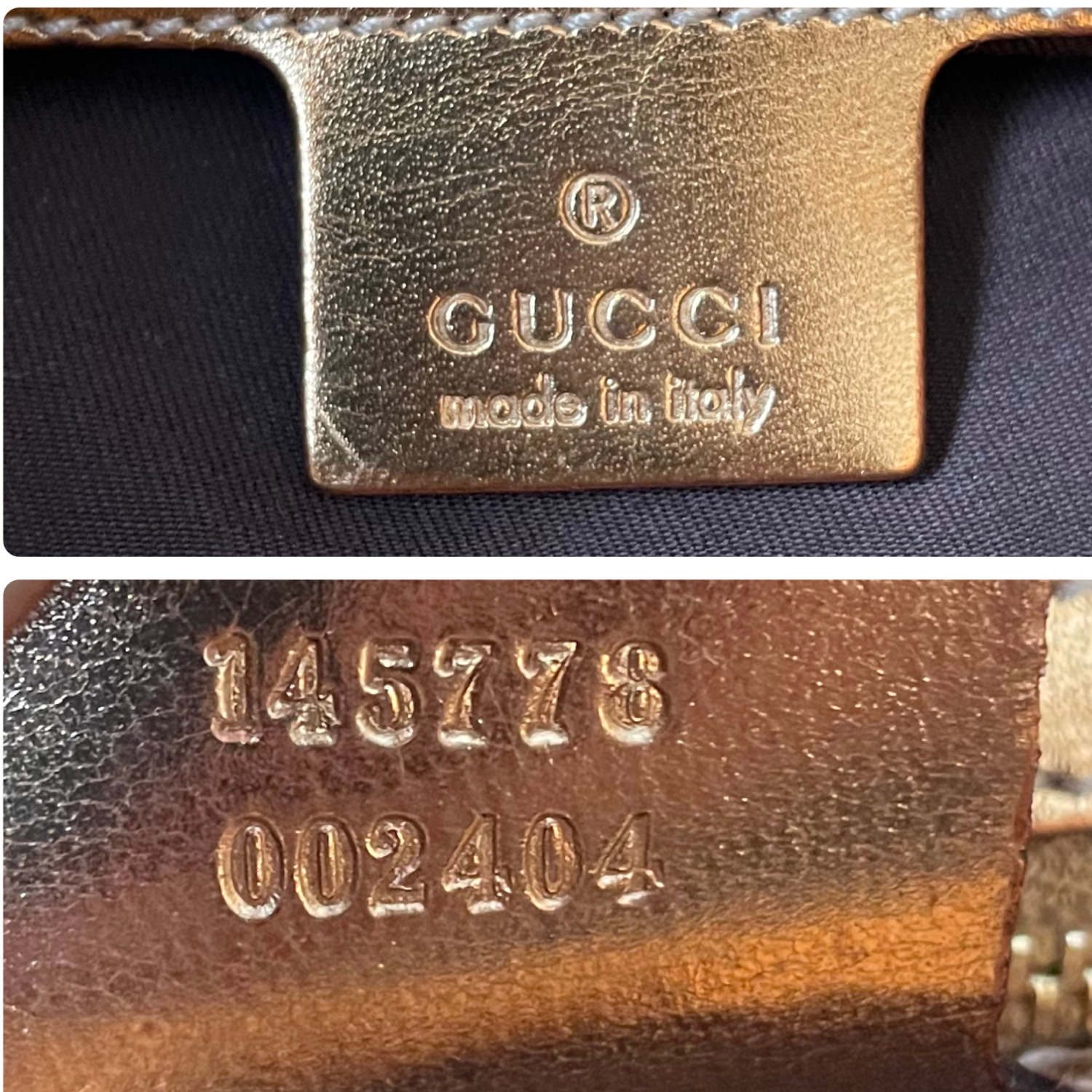 Gucci Monogram Metallic Leather Shoulder Bag in Gold – Nitryl