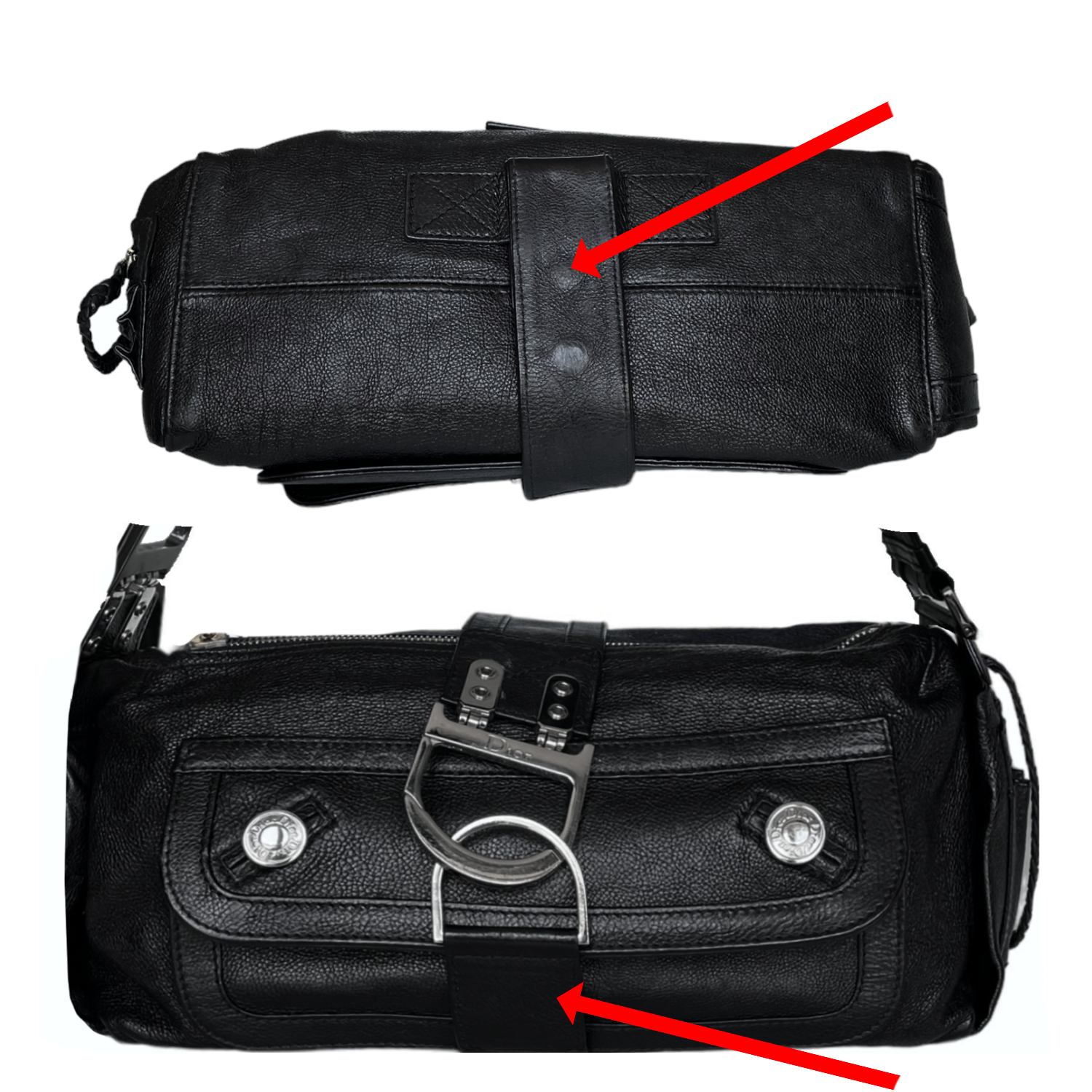 Dior Leather Flight Shoulder Bag in Black / Silver – Nitryl