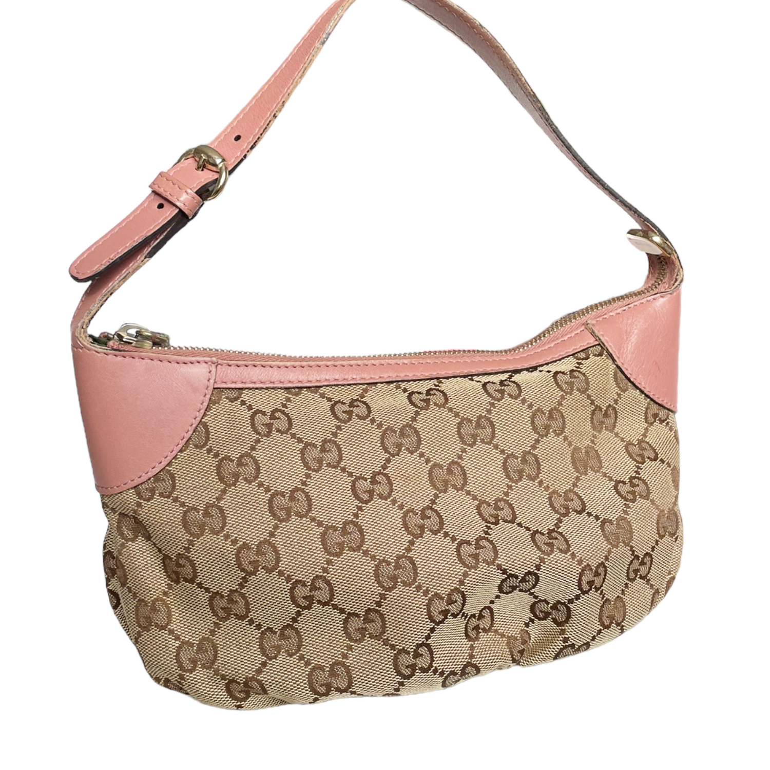 Gucci Monogram Mini Shoulder Bag in Beige / Pink – Nitryl