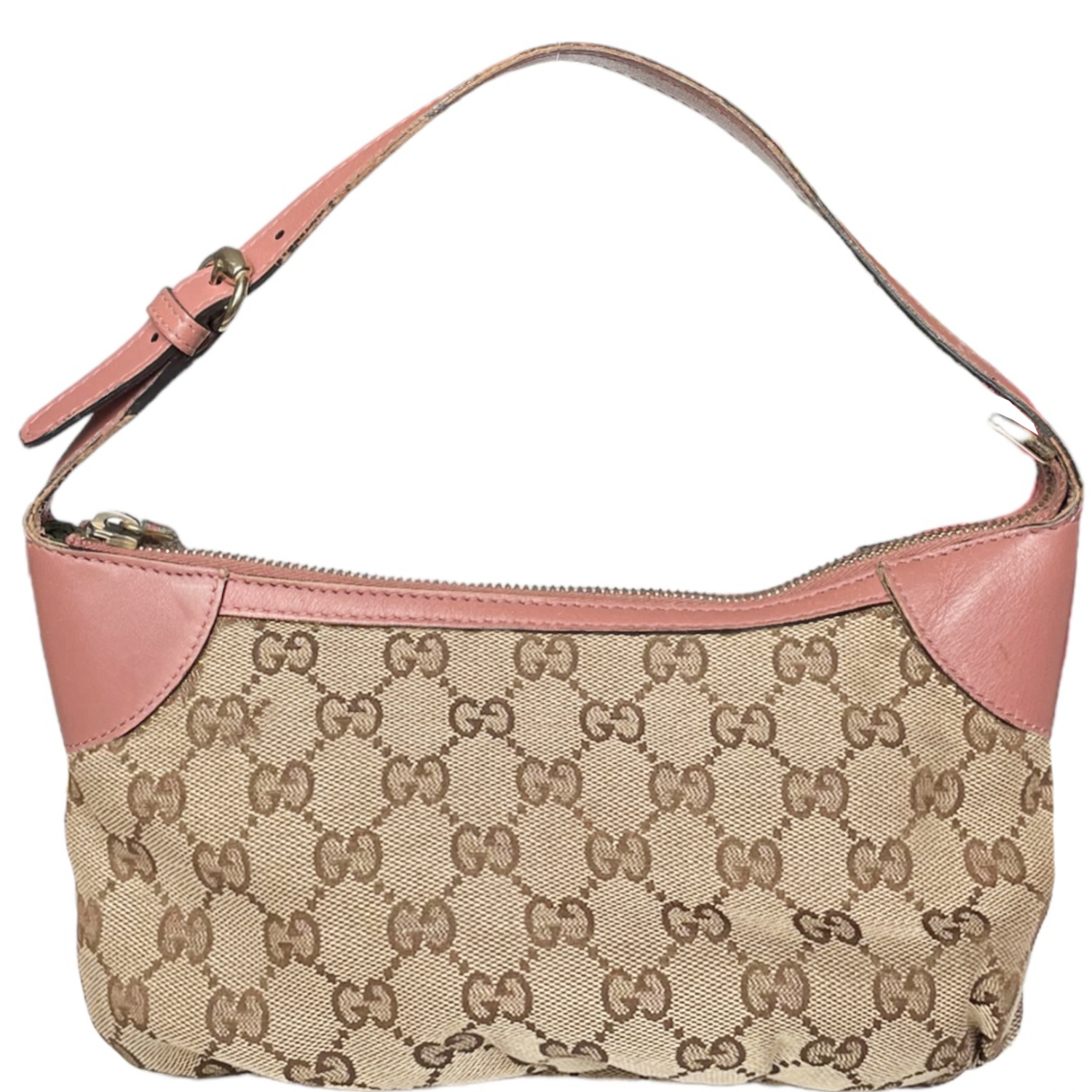 Gucci Monogram Mini Shoulder Bag in Beige / Pink – Nitryl