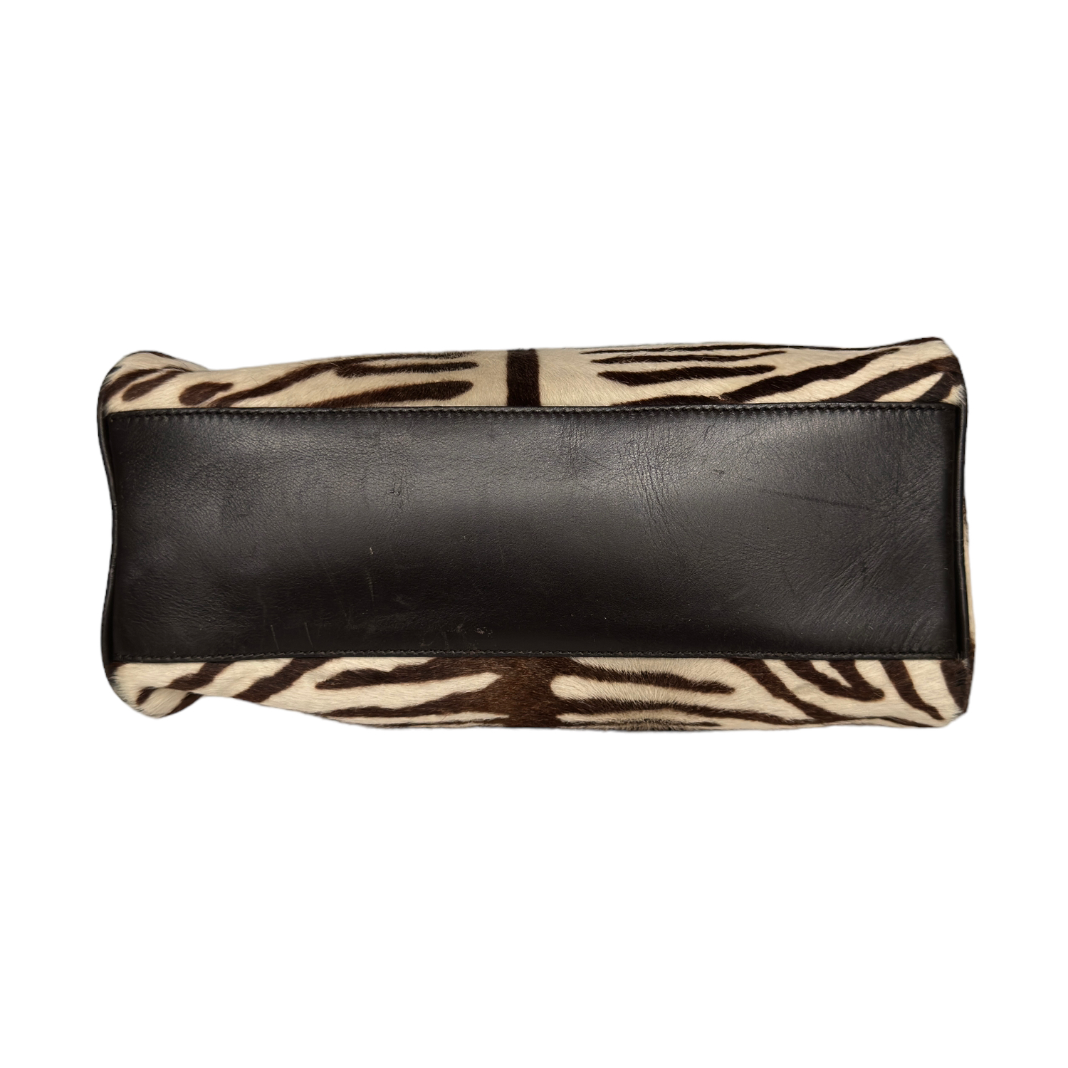 Prada Zebra Calfskin Bag in Cream / Brown – Nitryl