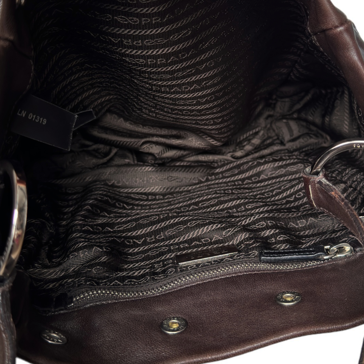 Prada Leopard Print Calfskin Shoulder Tote Bag in Brown – Nitryl