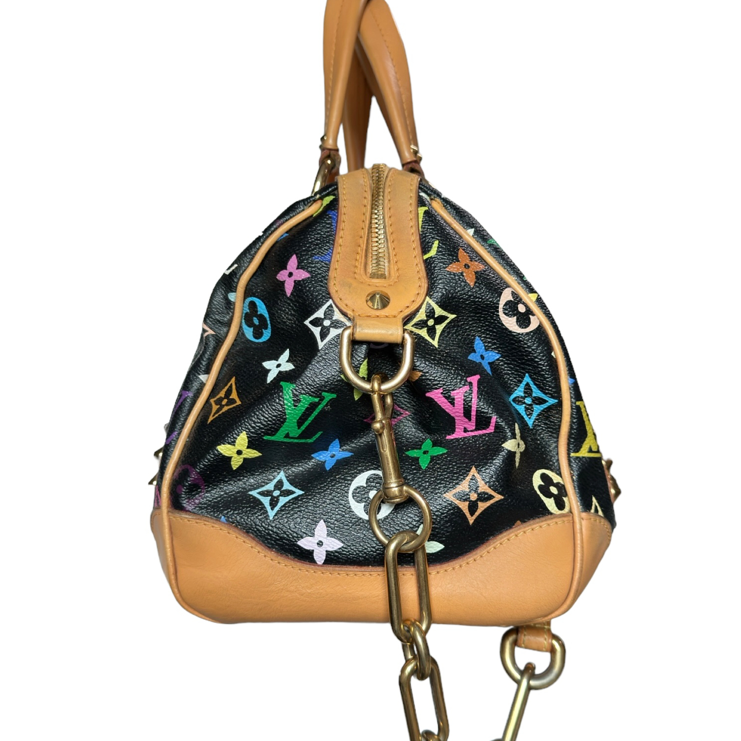 Louis Vuitton Courtney Monogram Murakami 2-Way Bag in Multicolour / Black / Gold – Nitryl